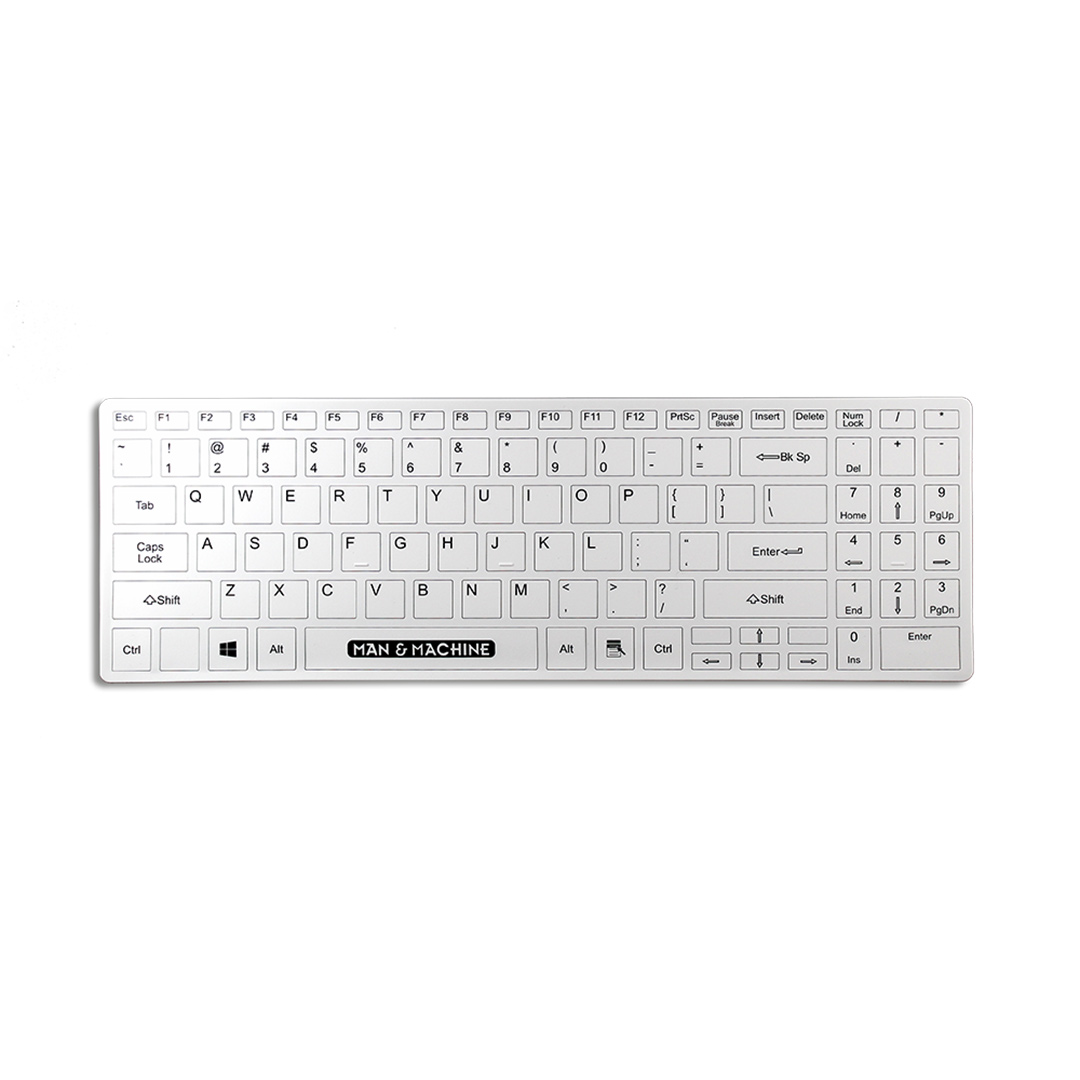 130240 : HTM0105 White Washable Hygienic Keyboard