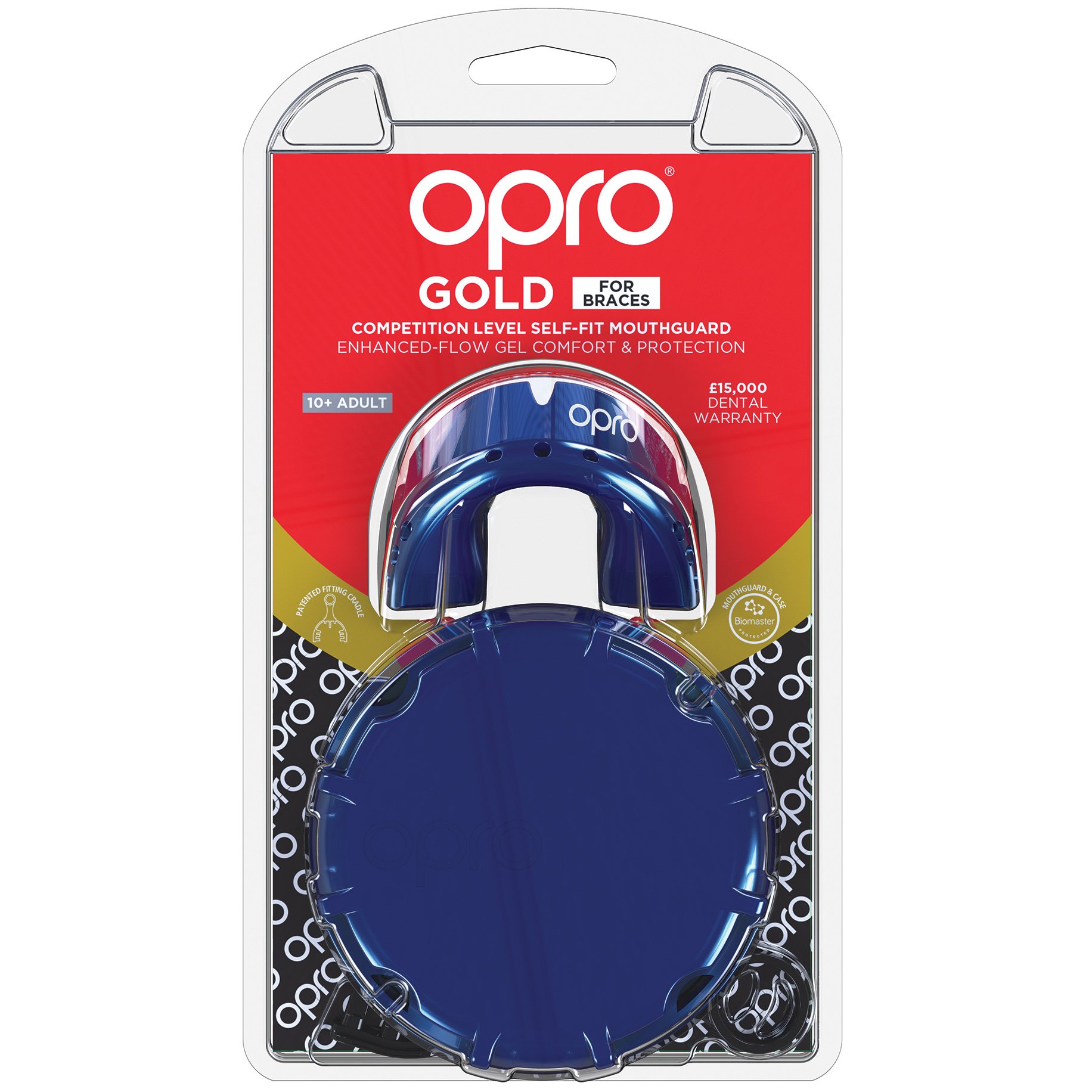 561305 : Opro SelfFit GEN3 Gold Braces BluePearl Mouthguard