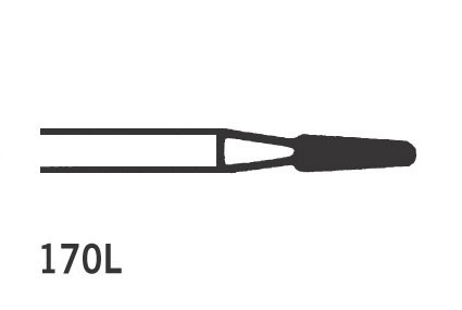 BR170L : Jet TC Burs Tapered Fissure Long FG 170L 010