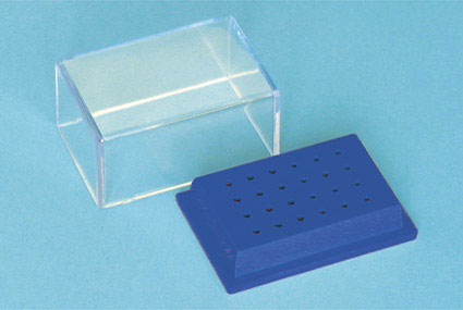 BXS068 : Aluminium Bur Stand 24 Holes Blue FGRA