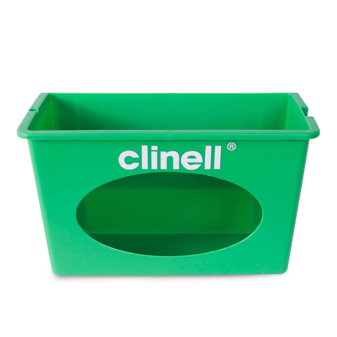 CAW762 : Wall Mounted Dispenser for Clinell Universal Wipes Green