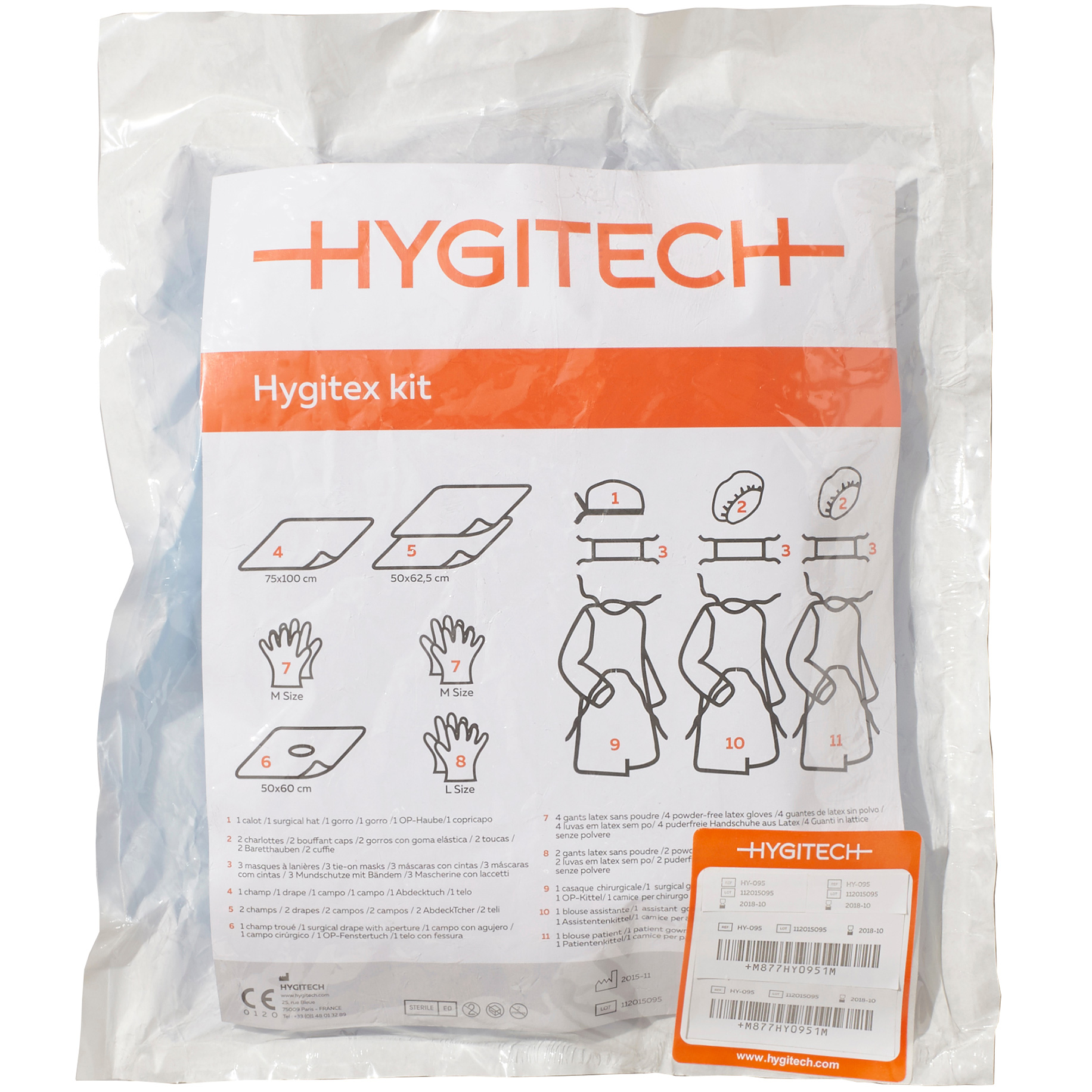 COP403 : Hygitex Kit (Drape Kit) Box of 5 Kits