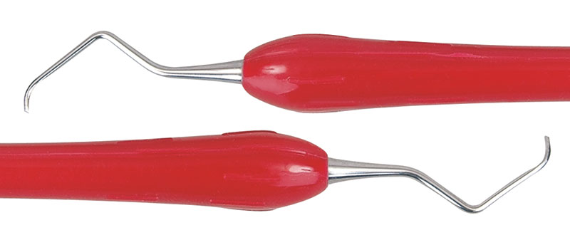DUD022 : SofGrip Curettes Autoclavable 910 Gracey (Red)
