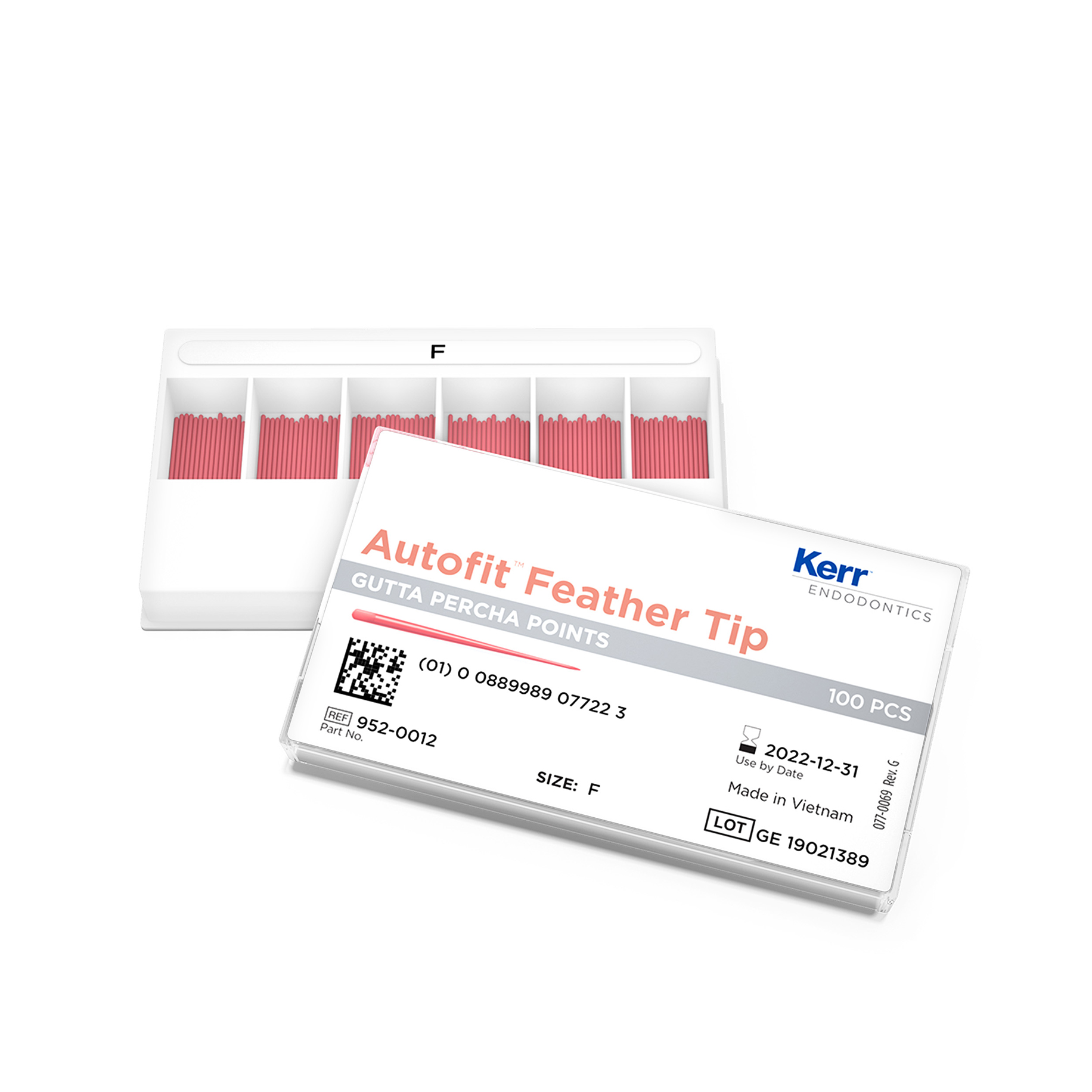 EQS143 : Autofit Feather Tip Gutta Percha Points (NonStandard) FineMedium