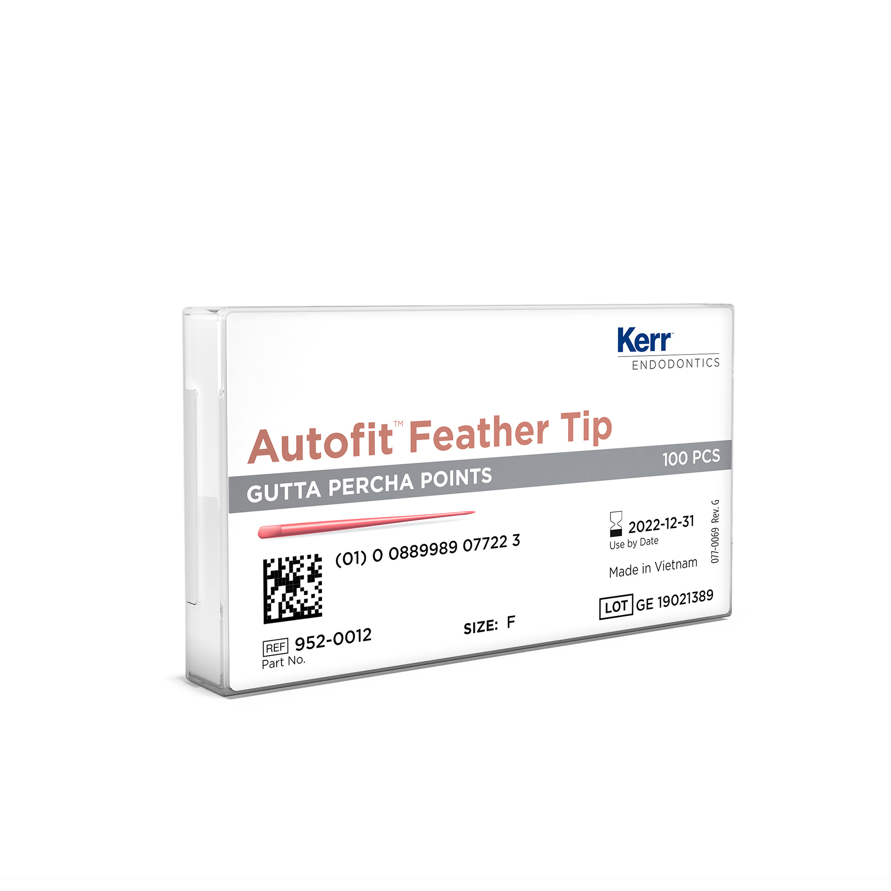 EQS143 : Autofit Feather Tip Gutta Percha Points (NonStandard) FineMedium