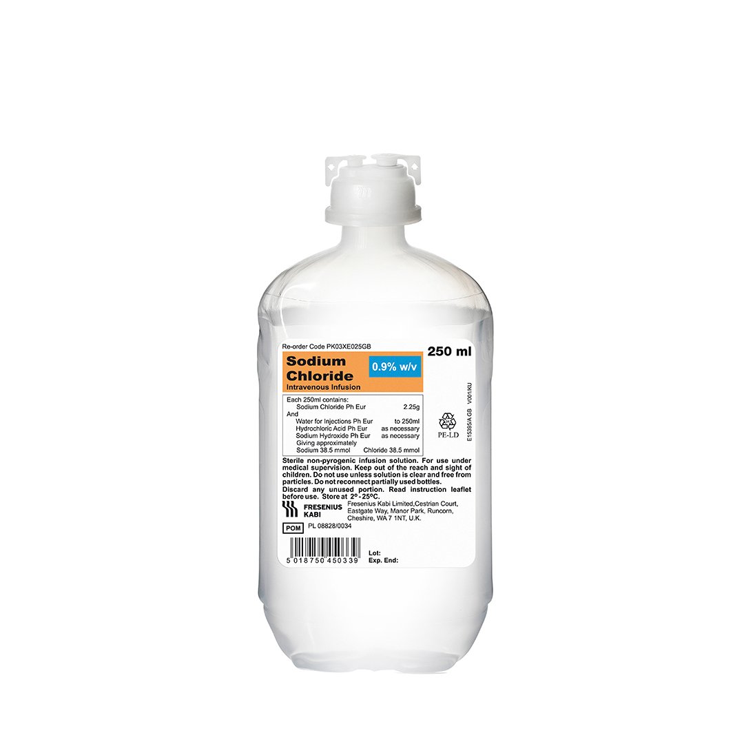 EVS161 : Kabipac Sodium Chloride Saline 0.9% IV