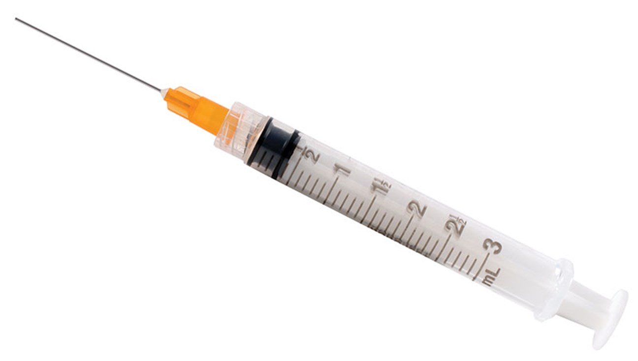 EXY010 : Endodontic Syringe 23G (3cc) Orange