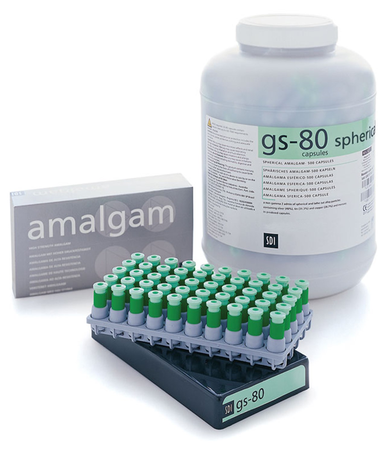 FAF809 : GS80 Spherical Amalgam 1 Spill Fast Set