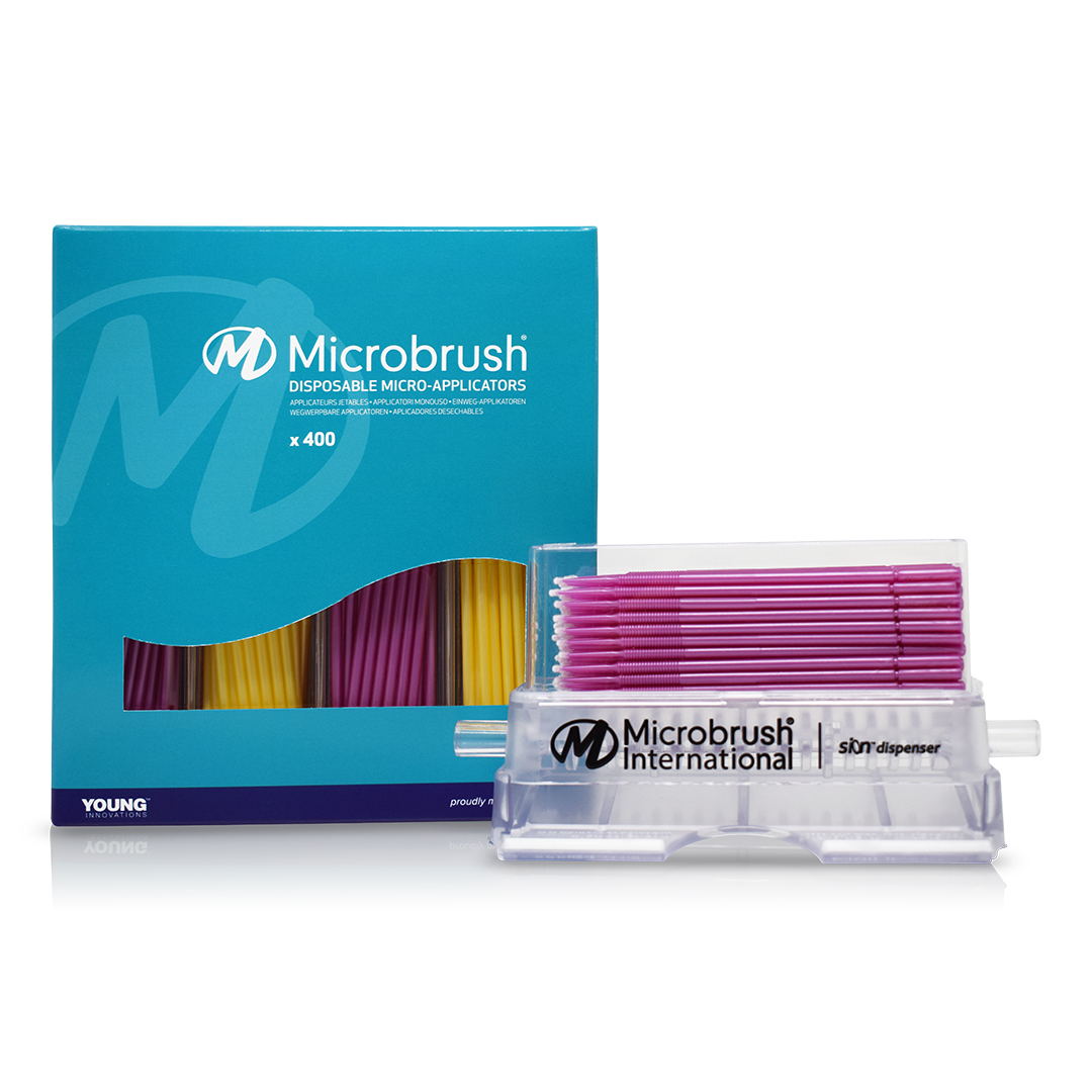 FBX082 : Microbrush Plus Dispenser Series Fine (1.5mm) PinkYellow Kit