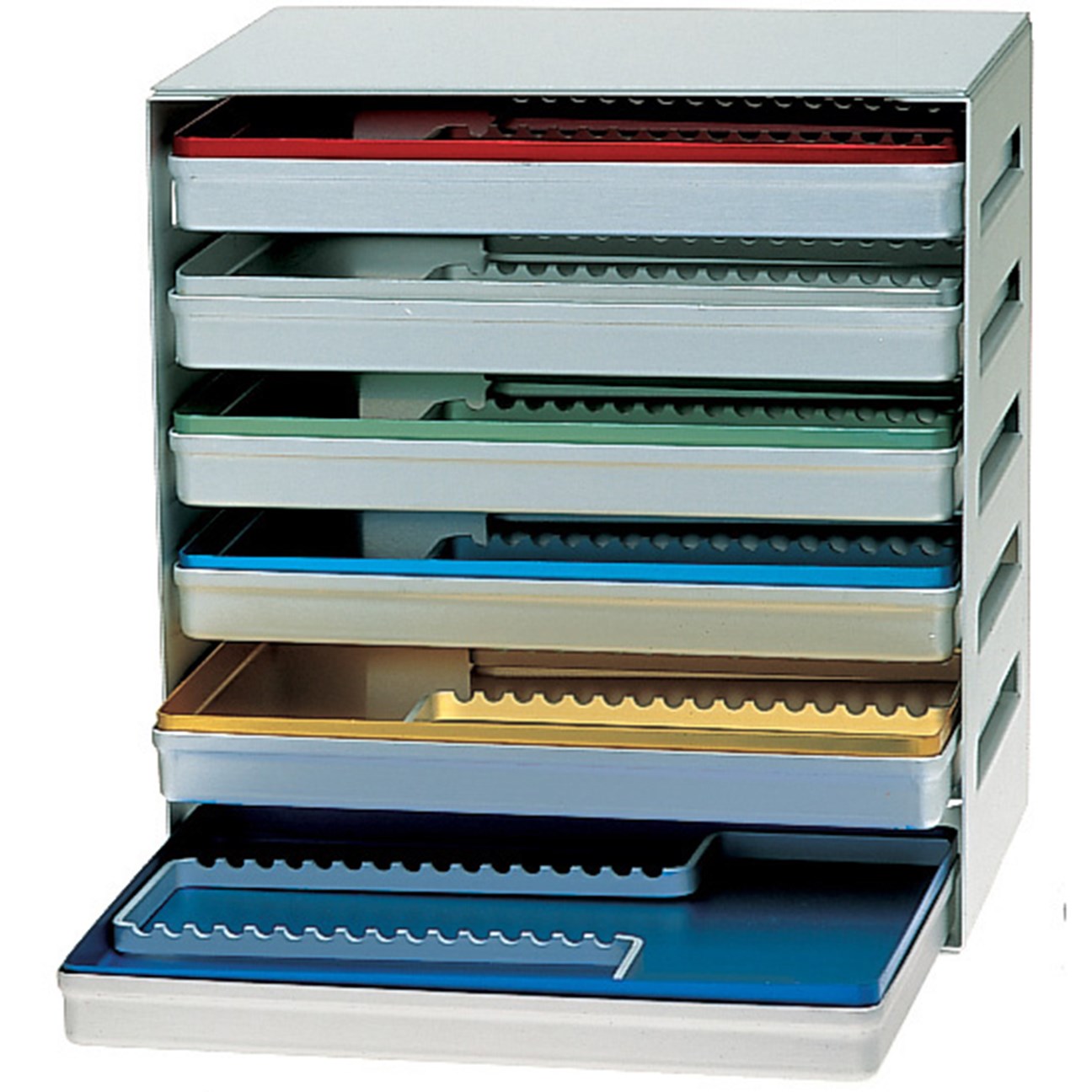 GTT150 : Instrument Tray Rack (empty) Holds 6 28 x 18cm Trays