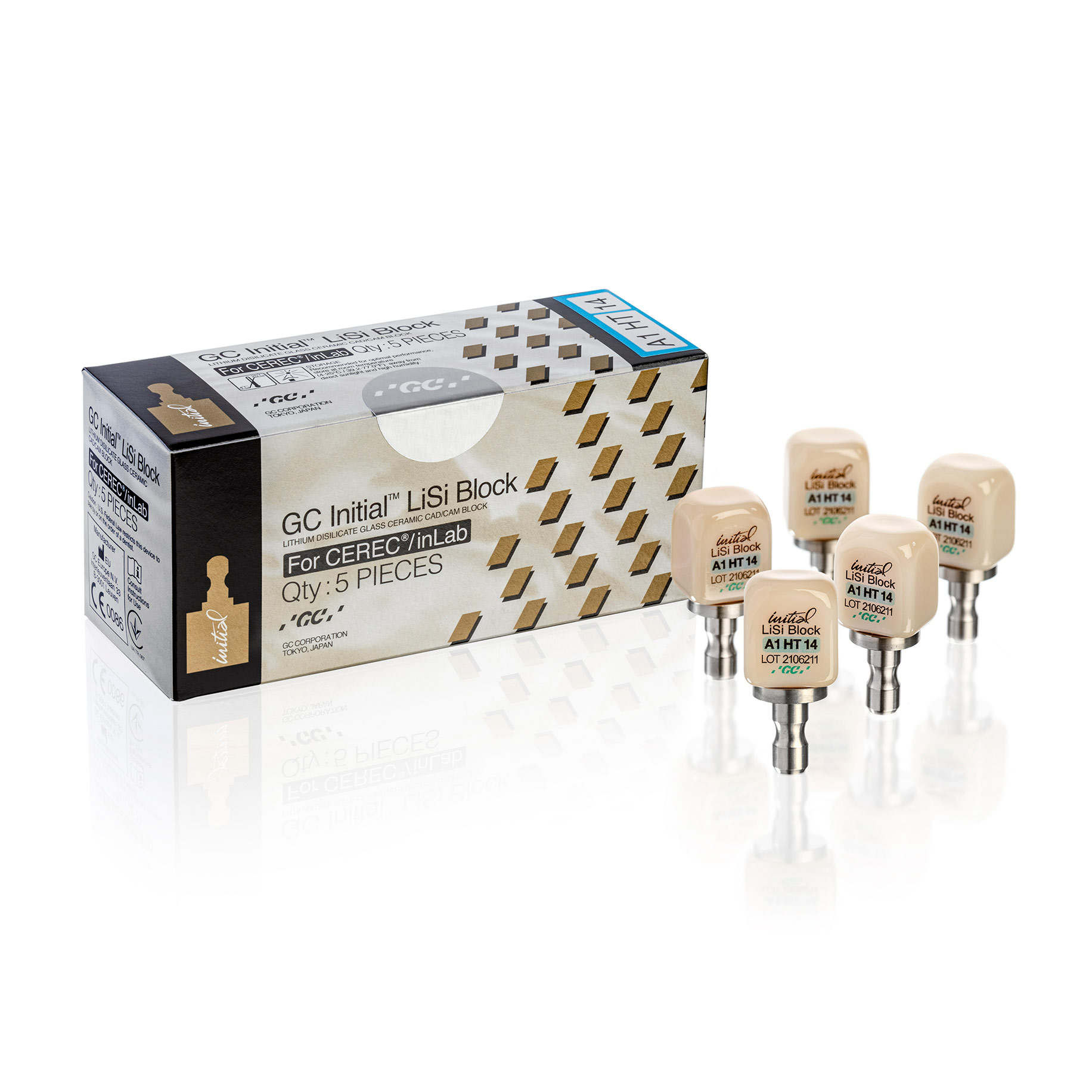 JDG311 : GC Initial LiSi Block CEREC Size 14 BL