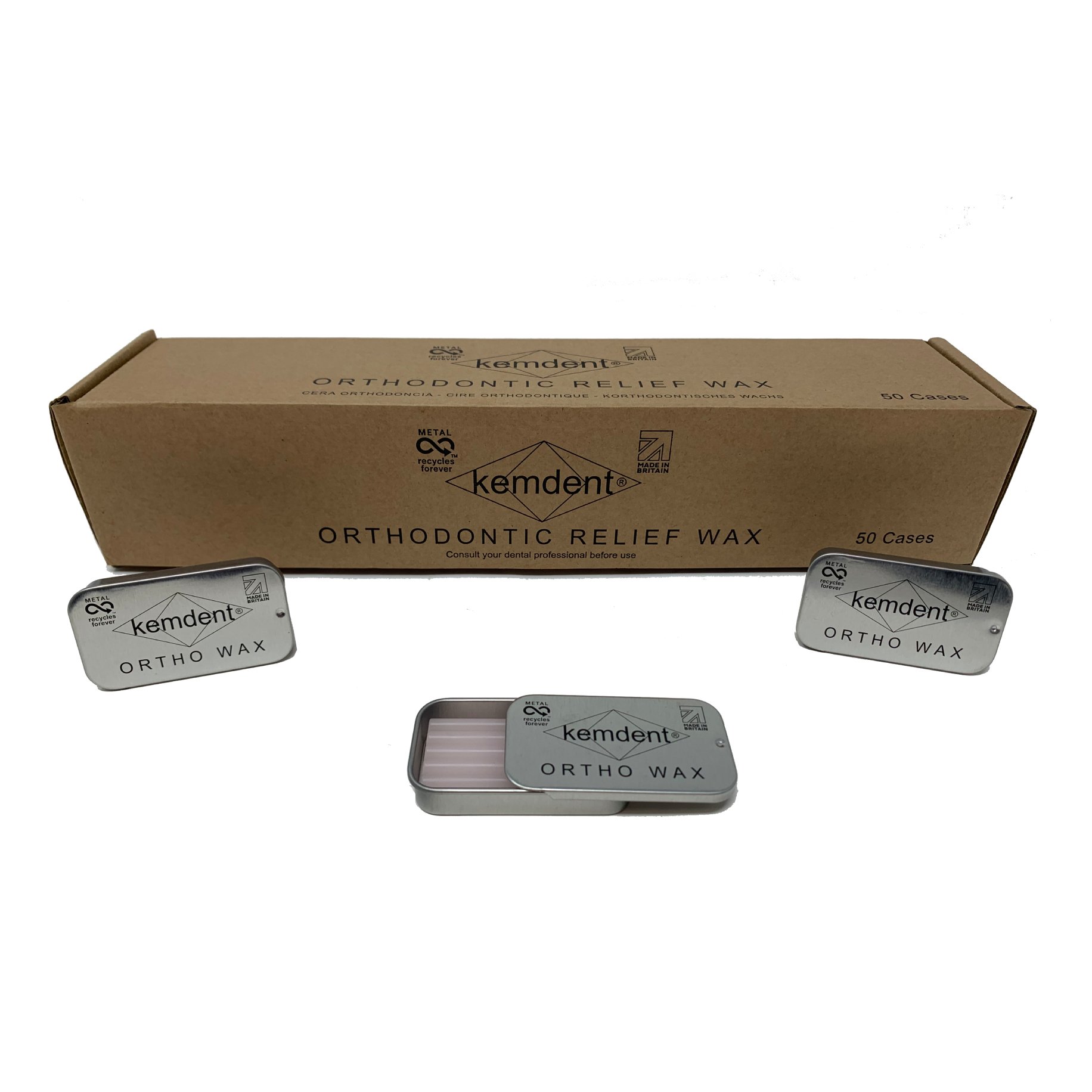 JWP025 : Kemdent Relief Wax Tins Plain