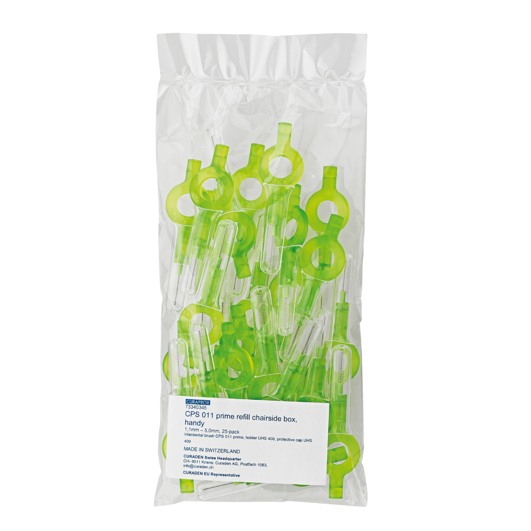 PAD149 : Curaprox Prime Chairside Handy Lime Green