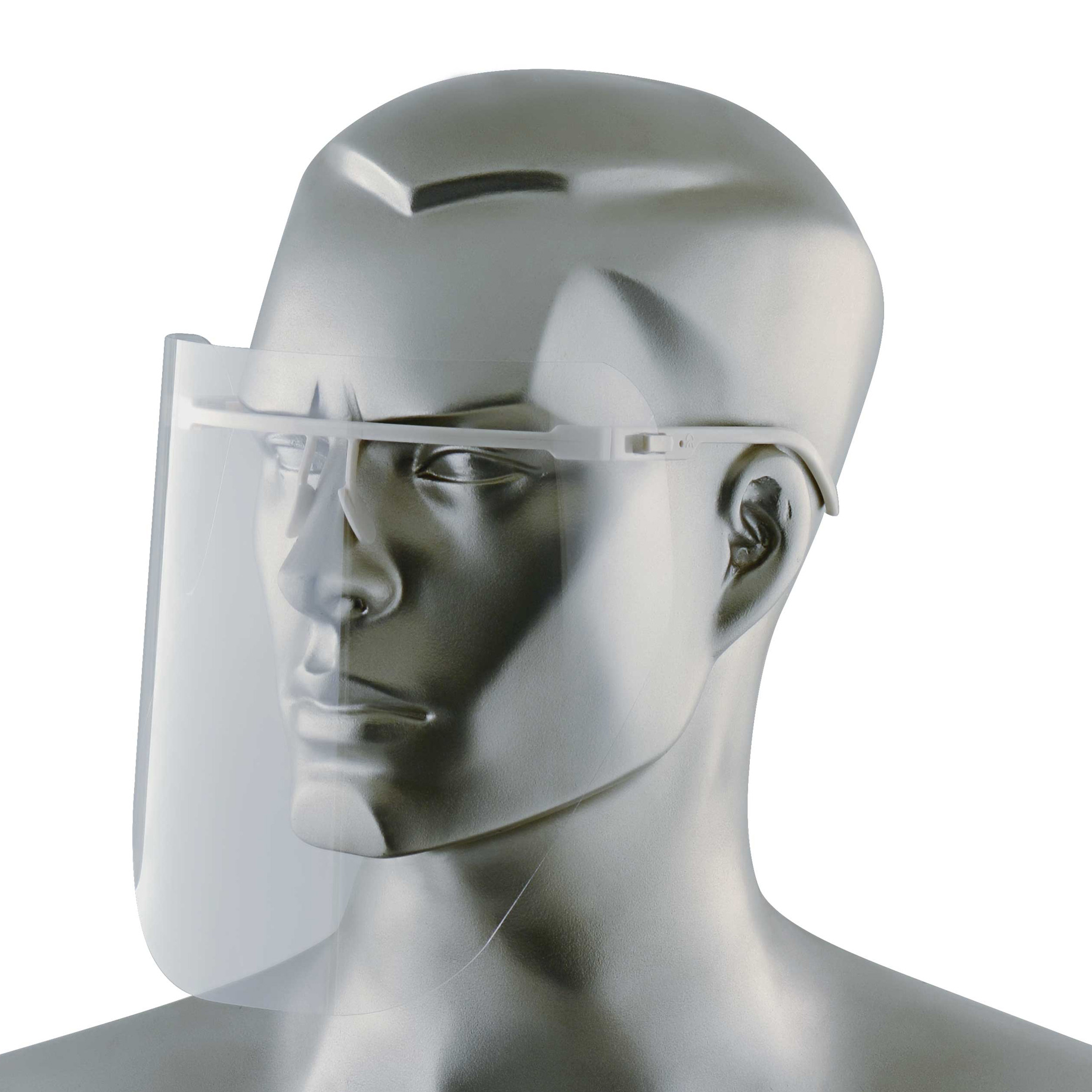 PYG474 : Visors Frame 12 Face Shields White Frame