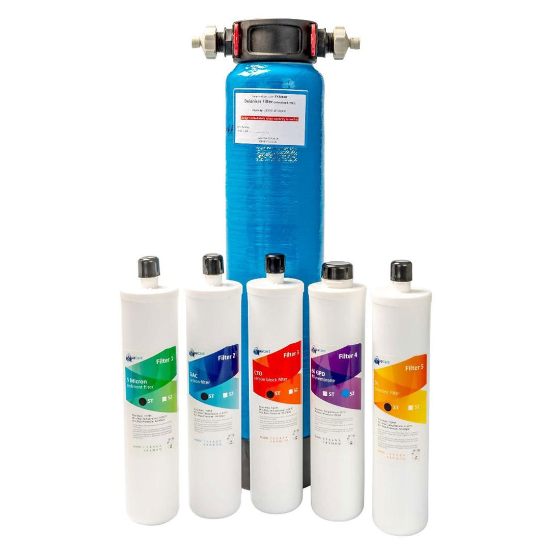 Q04383 : Eau Flow Reverse Osmosis (RO) Value Pack (Hard Water) 5 Cart DI