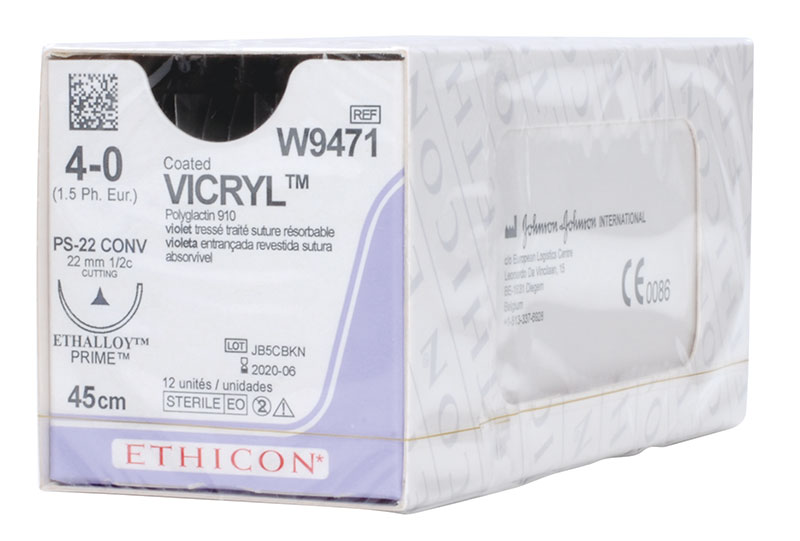 SEM946 : Vicryl Suture Coated Absorbable Braided Violet W9471. Length ...
