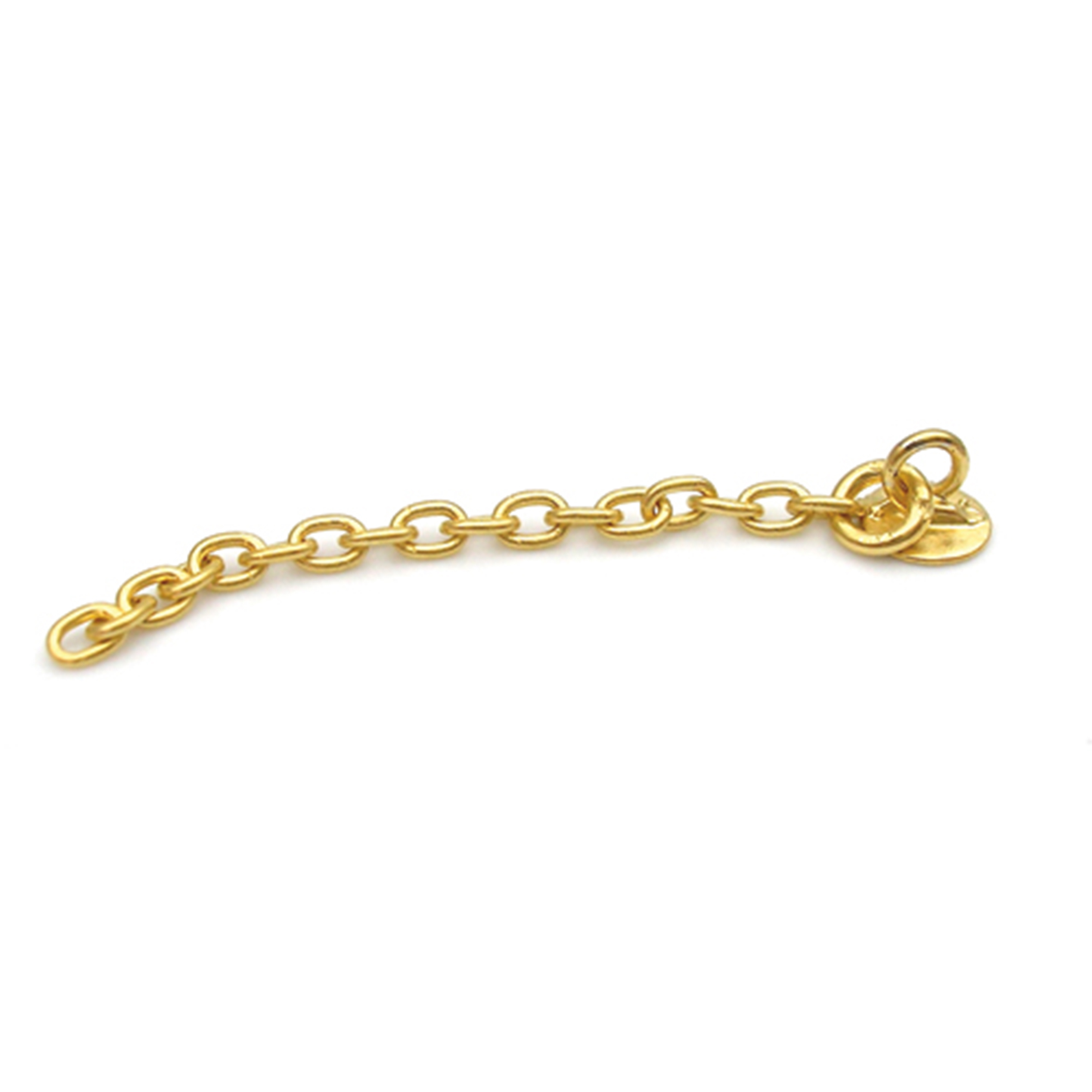 UOB105 : Eruption Extrusion Chain Gold Eyelet Round Base