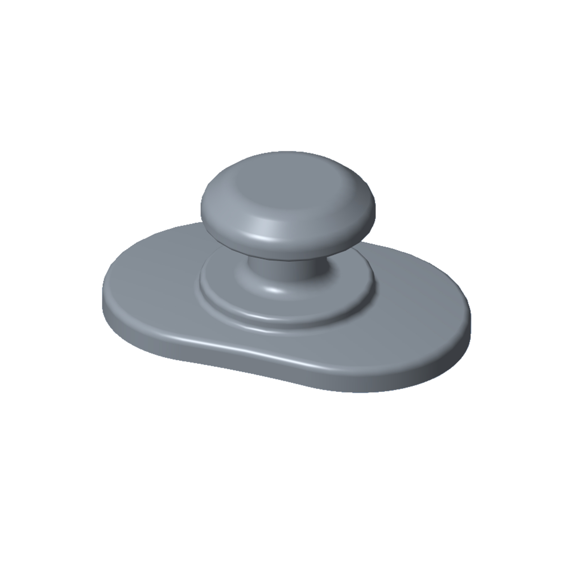 UOB106 : Lingual Button Rectangular