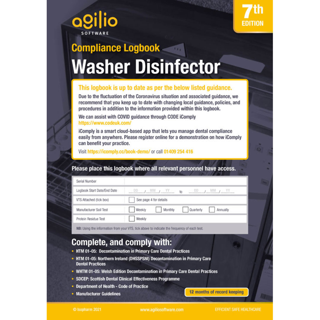YAM014 : Washer Disinfector Compliance Logbook