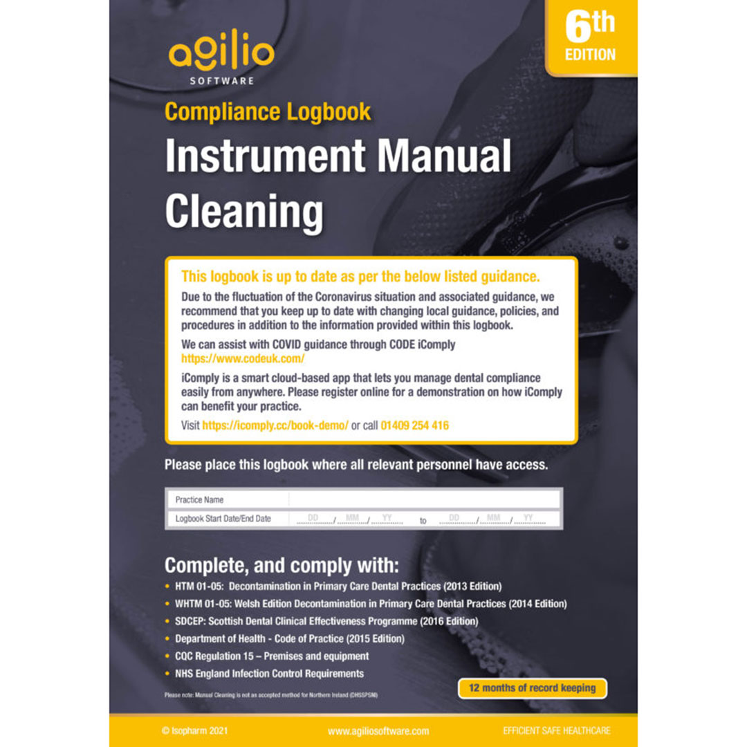 YAM015 : Manual Cleaning Compliance Logbook