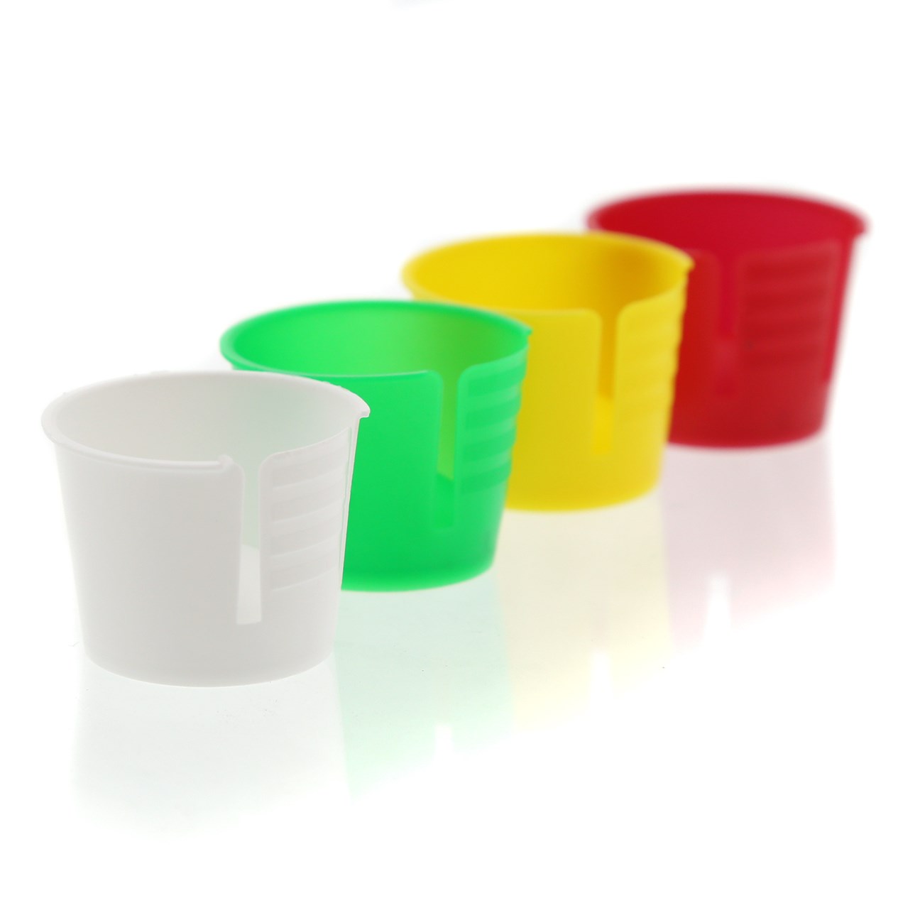 YMD055 : Disposable Dappens Pots Assorted Colours